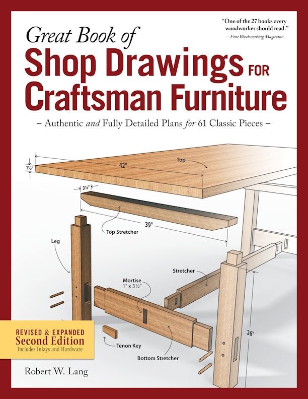 Great Book of Shop Drawings for Craftsman Furniture Revised & Expanded ...