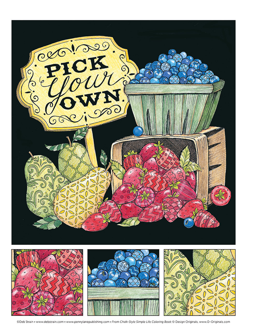Chalk-Style Simple Life Coloring Book|Southlake Paws
