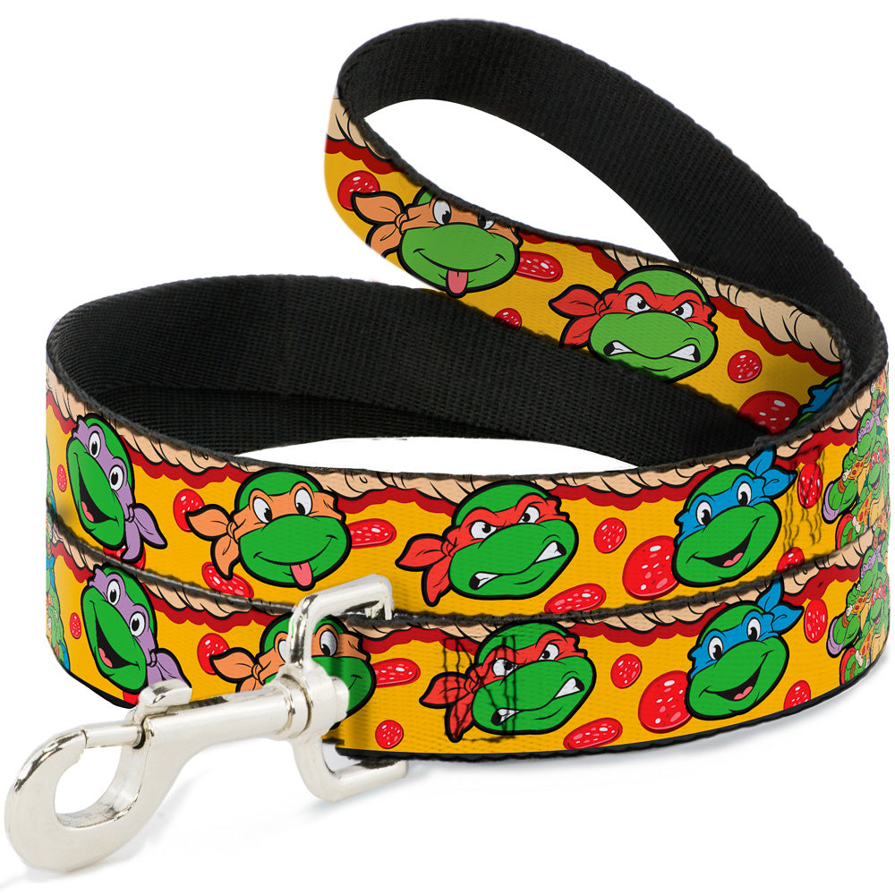 Dog Leash - Classic Teenage Mutant Ninja Turtles 4-Turtle Faces ...