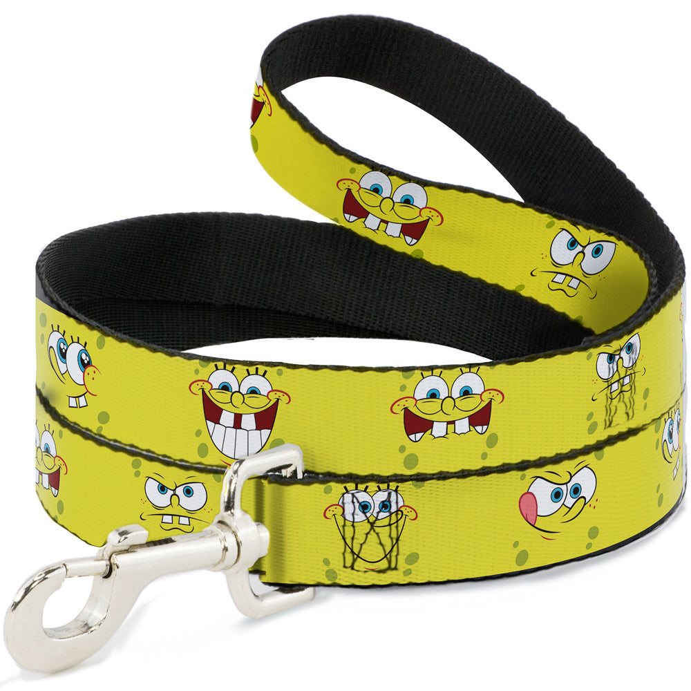 Dog Leash - SpongeBob Expressions Yellow | Buckle-Down - Southlake Paws ...