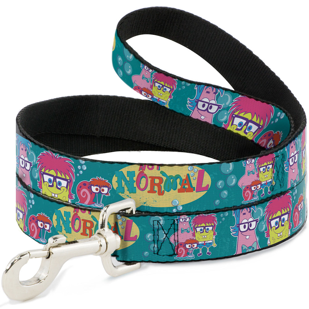 Dog Leash - Patrick SpongeBob & Gary NOT NORMAL Aqua - Southlake Paws