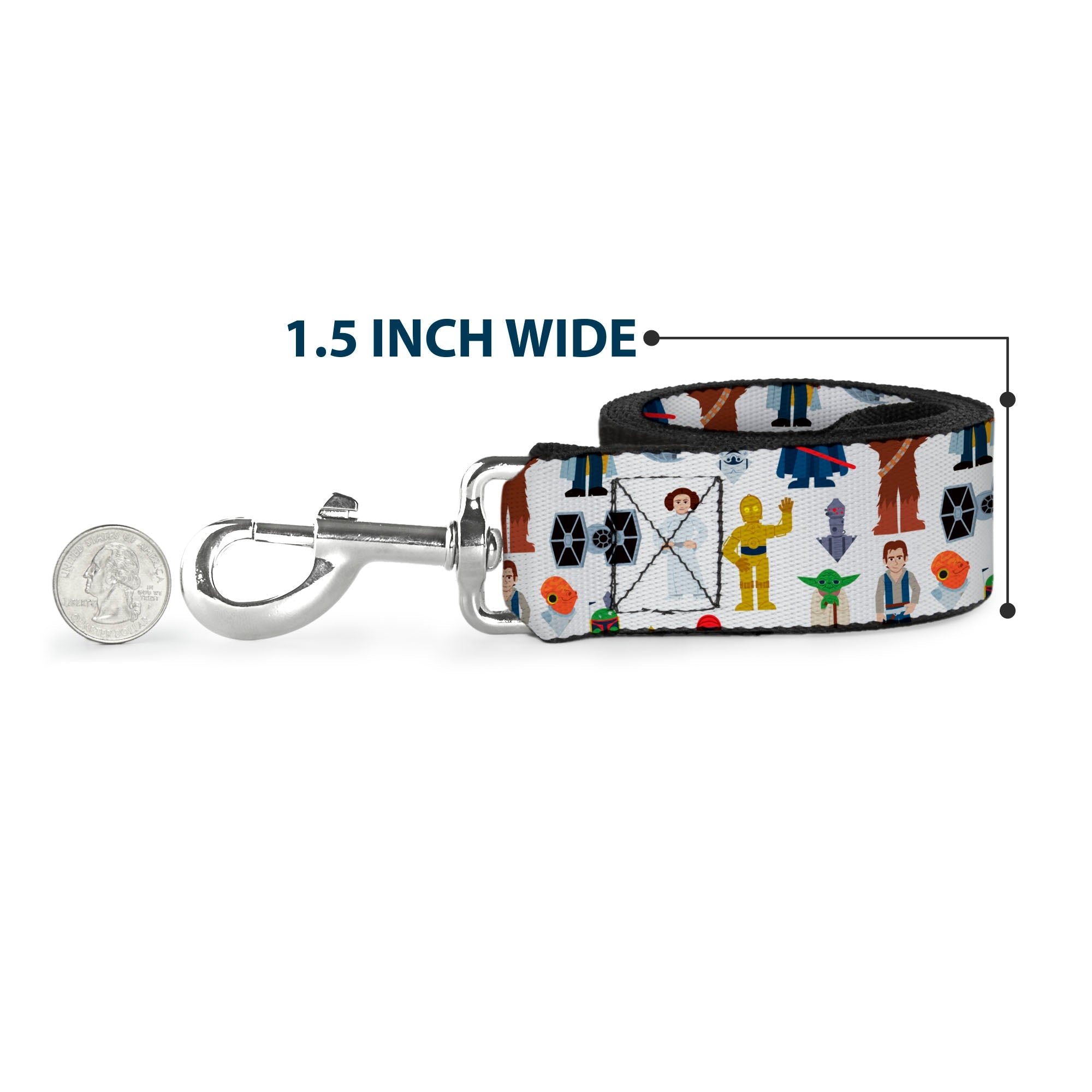 Dog Leash - Star Wars Classic Characters and Icons Collage White ...