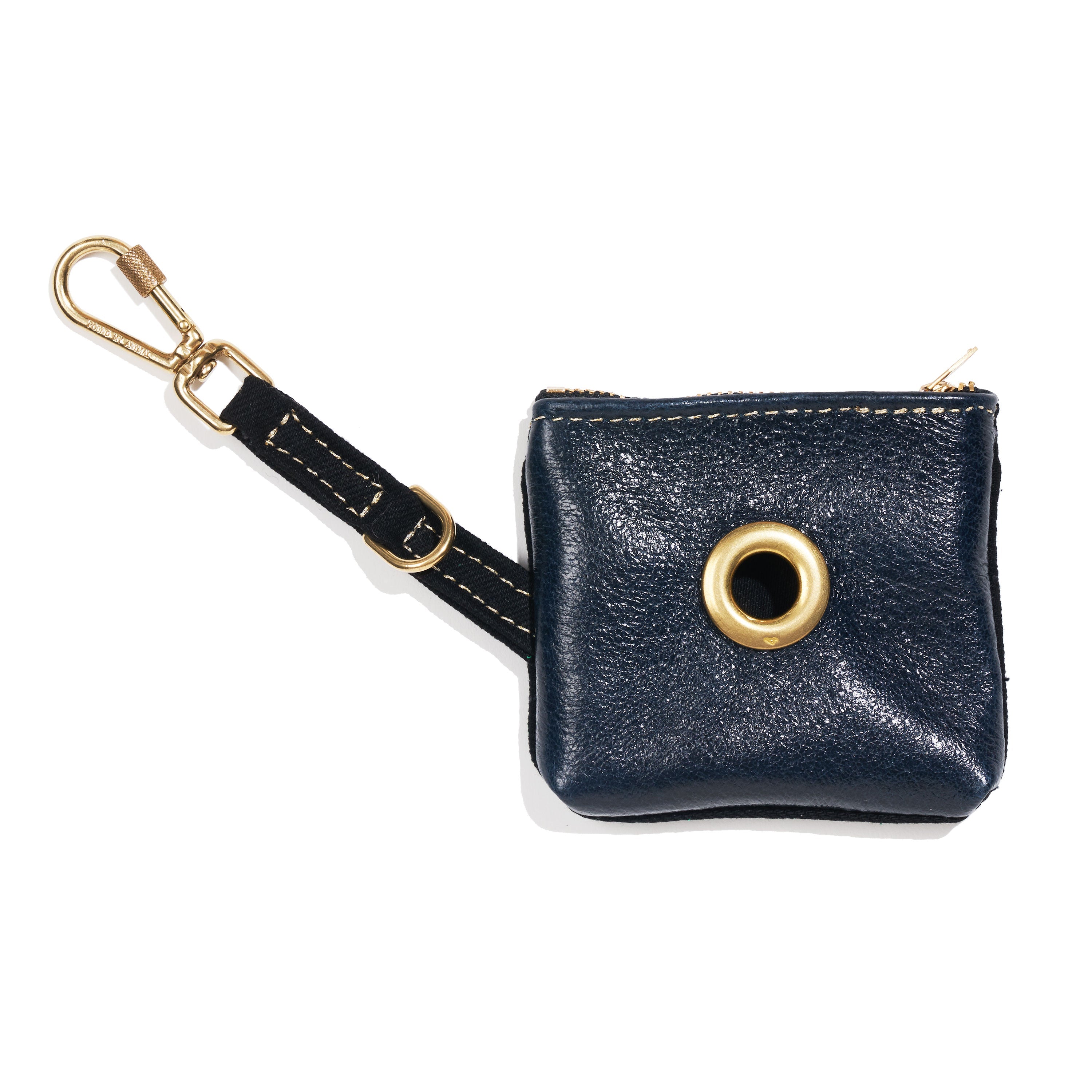 Black Vintage Leather Poop Bag Pouch | Found My Animal - Southlake Paws ...